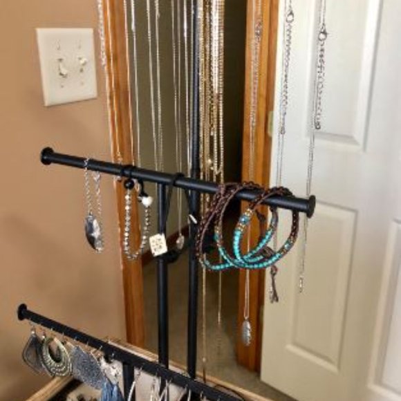 Storage & Organization | Jewelry Tree Stand Organizer 3 Tier Metal ...